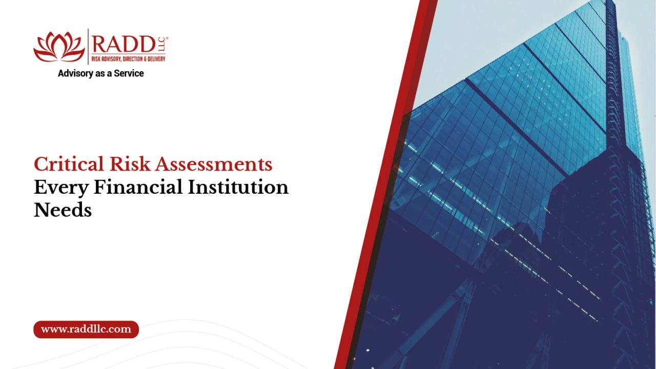 Critical Risk Assessments Every Financial Institution Needs