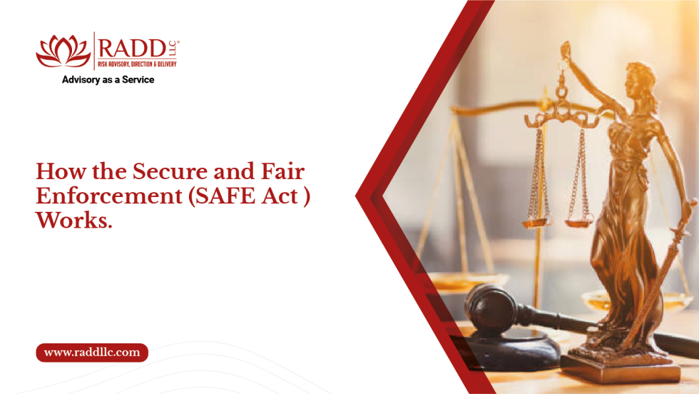 How the Secure and Fair Enforcement (SAFE Act ) Works | RADD LLC